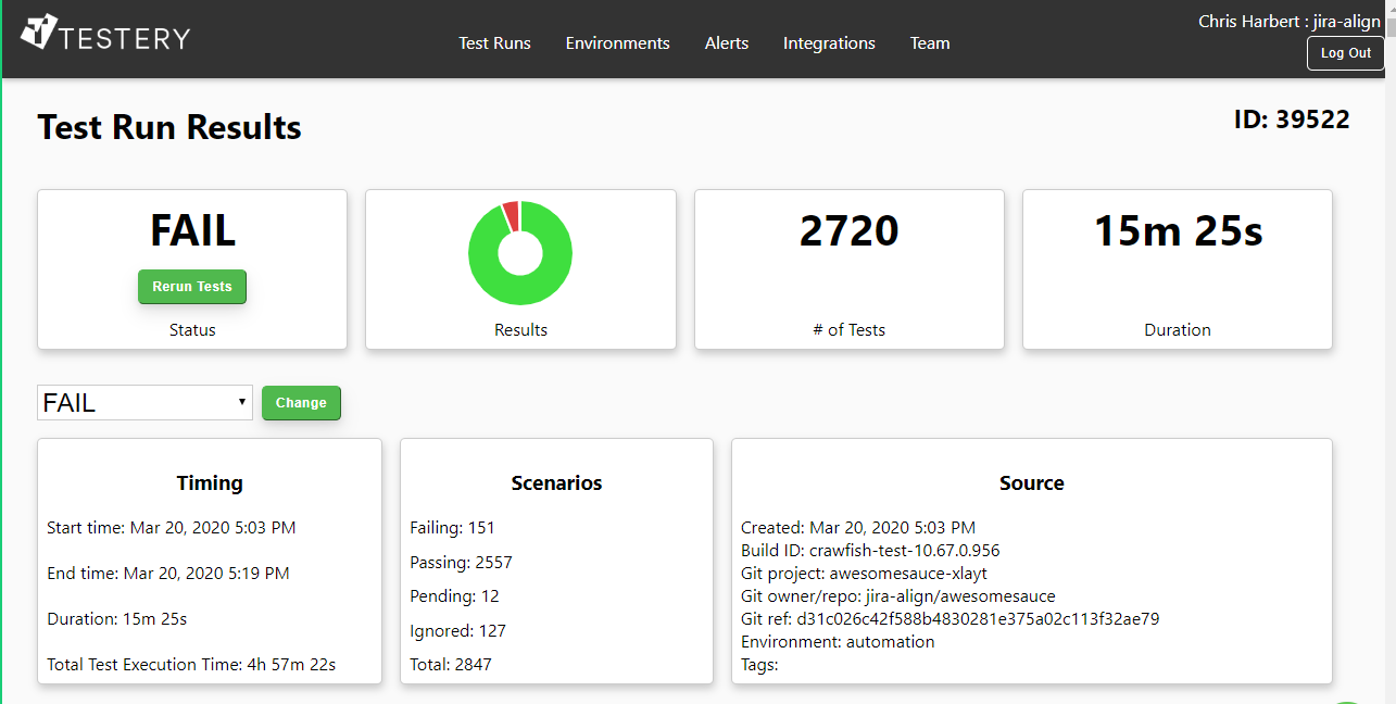 Testery: modern test orchestration
